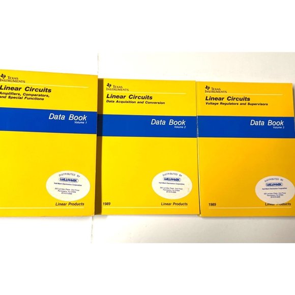 Accents | Linear Circuits Data Book Volume 1 2 And 3 1989 | Poshmark